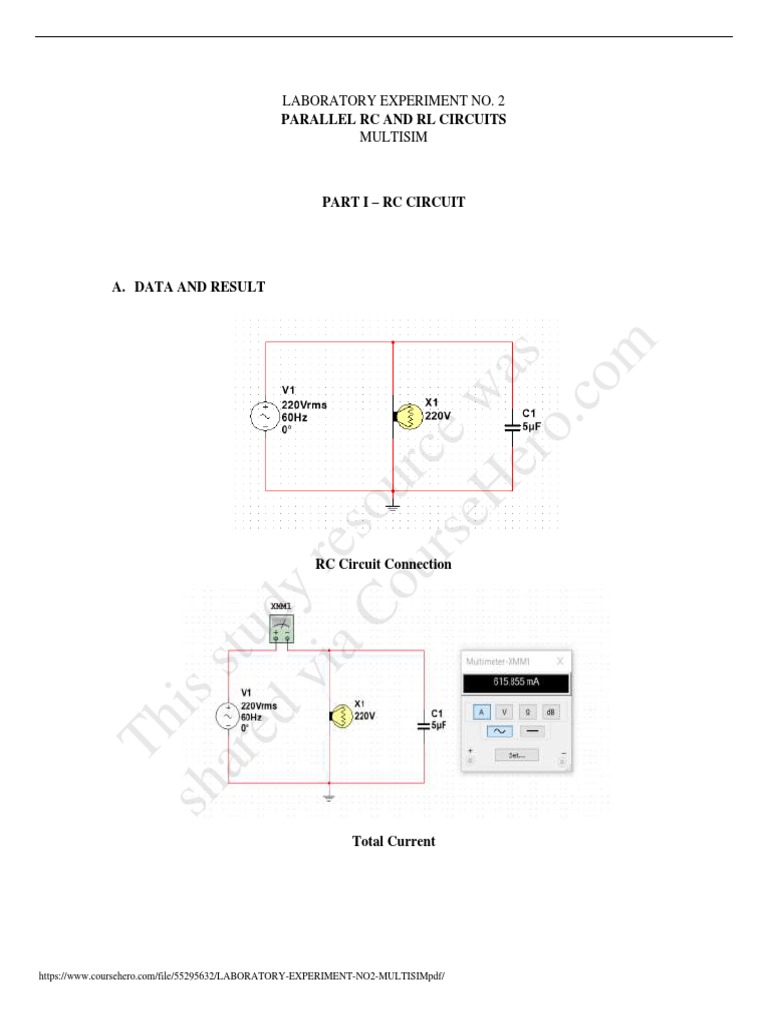 Laboratory Experiment No.2 Multisim | PDF | Electrical Equipment ...