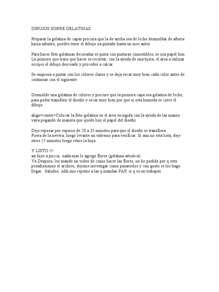 Dibujos Sobre Gelatinas | PDF | Arte | Relaciones personales, crianza y ...