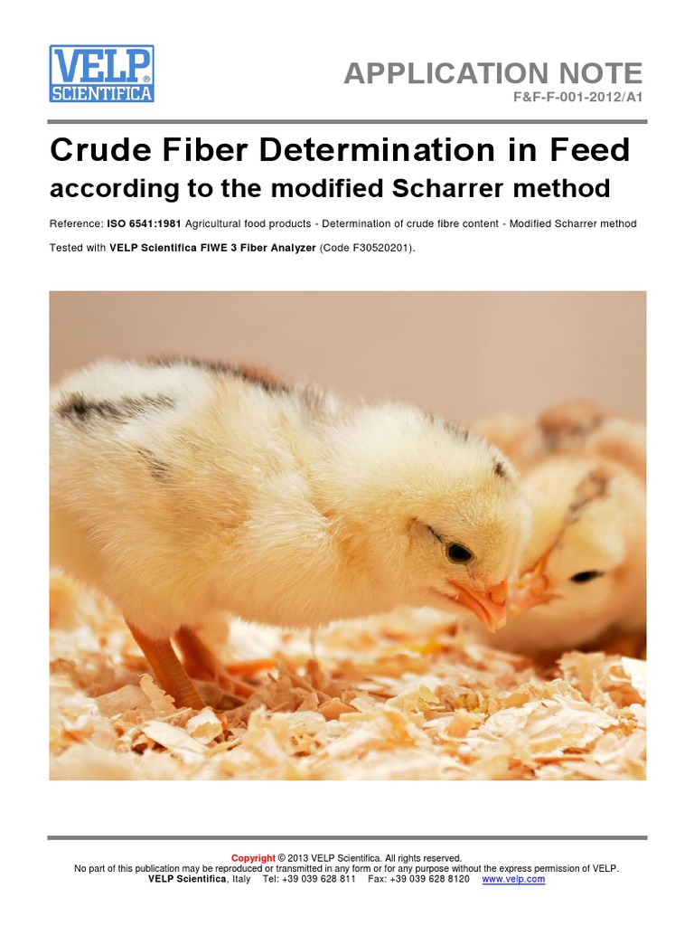 Crude Fiber Determination in Feed: Application Note | PDF | Fibers ...