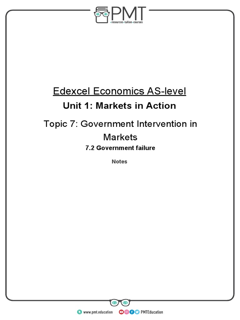 Government Failure in Market Intervention | PDF | Market (Economics ...