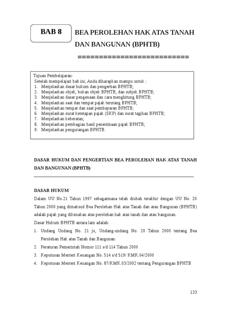 Bab 8 BPHTB | PDF
