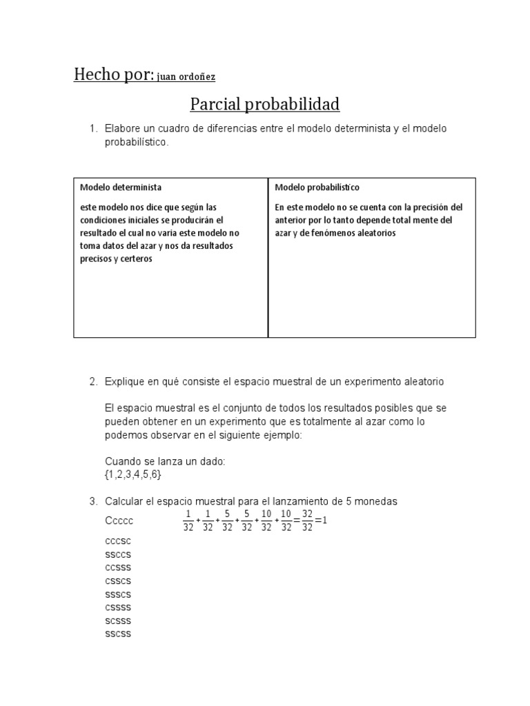Parcial Prob2 | PDF | Probabilidad | Probabilidades y estadísticas