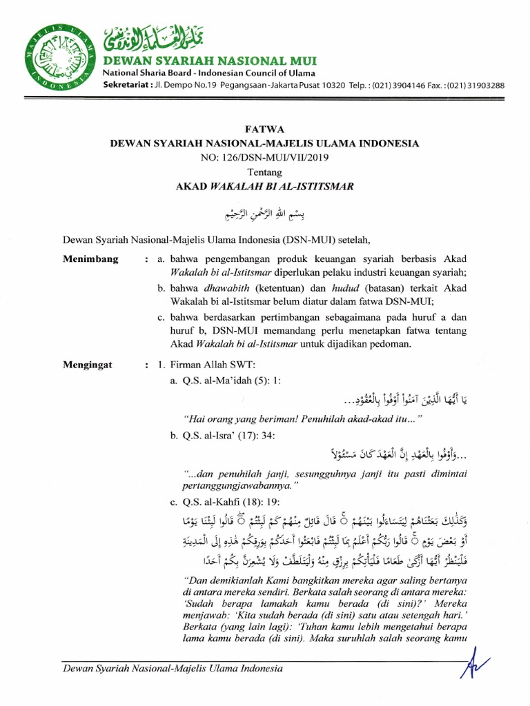 126 - Akad Wakalah Bi Al-Istitsmar | PDF