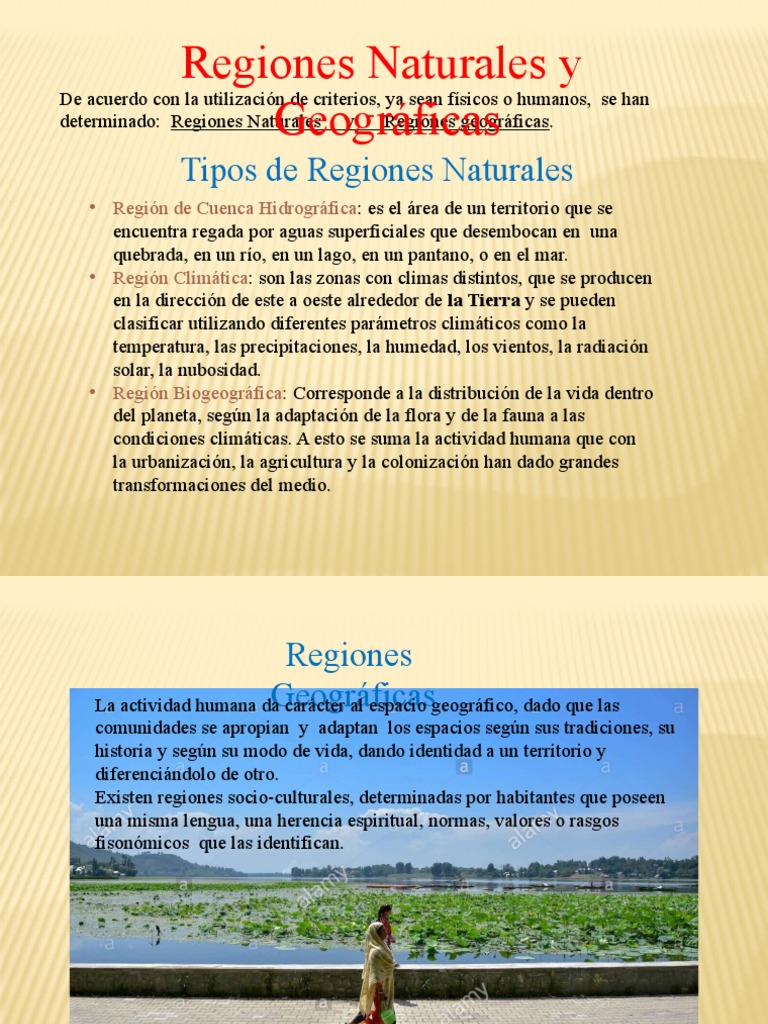 Tipos de Regiones | PDF | Clima | Entorno natural