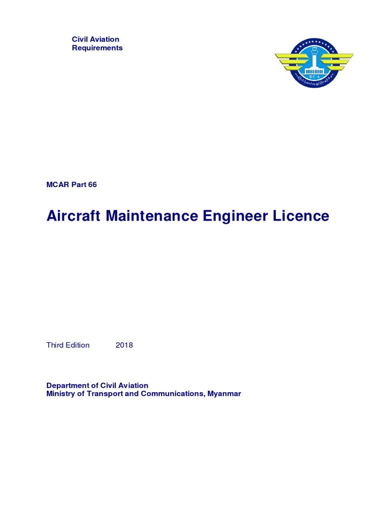 MCAR Part 66 Aircraft Engineer Licence | PDF | Aviation | Aircraft