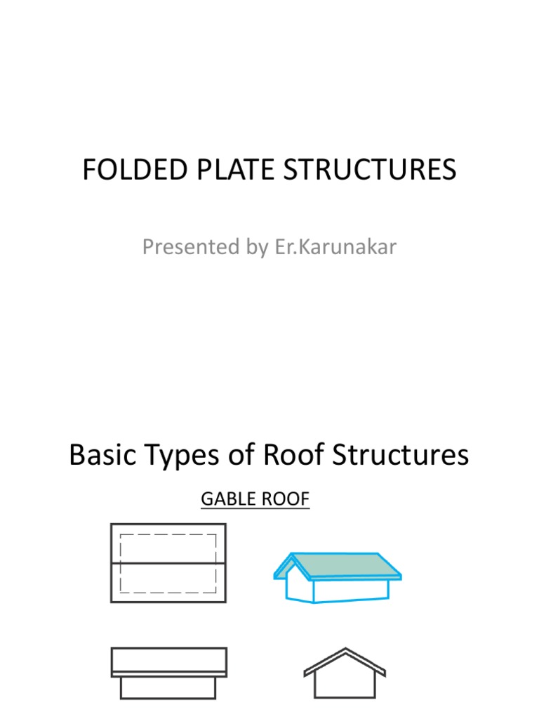 Overview of Folded Plate Structures | PDF | Roof | Shape
