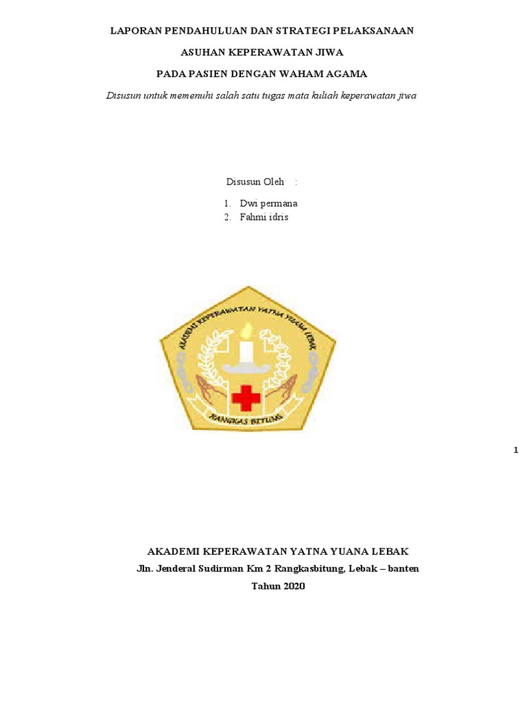 Tugas Kep Jiwa LP Dan SP Pada Pasien Waham Agama (Perbaikan) | PDF | Pengembangan Diri | Sains ...