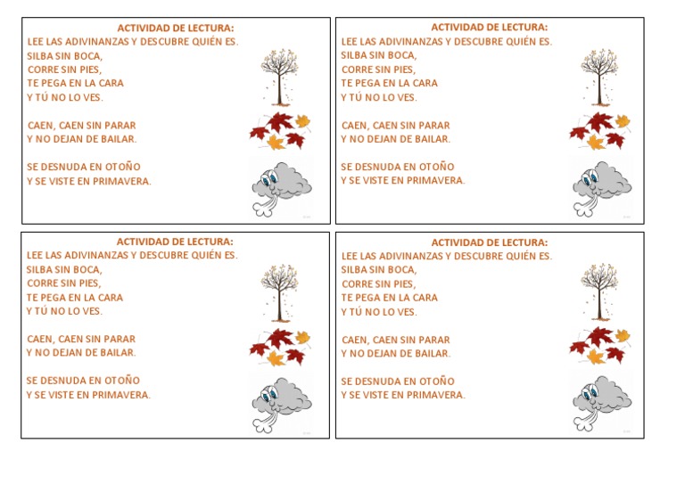 Adivinanzas de Otoño | PDF