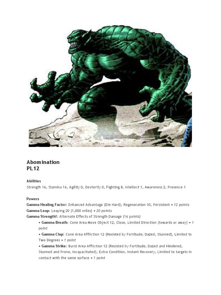 Abomination PL12: Point | PDF