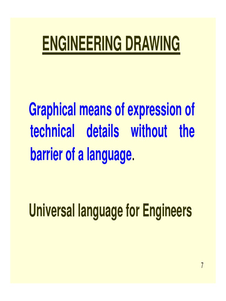 Introduction To Engineering Drawing | PDF | Drawing | Technical Drawing