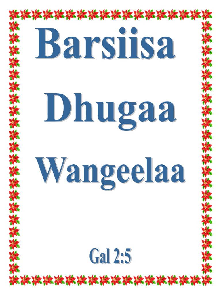 Barsiisa Dhugaa Wangeelaa (Updated) - 070718105931-1 | PDF