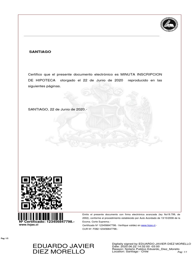 MINUTA INSCRIPCION Por Negativa Del CBR | PDF