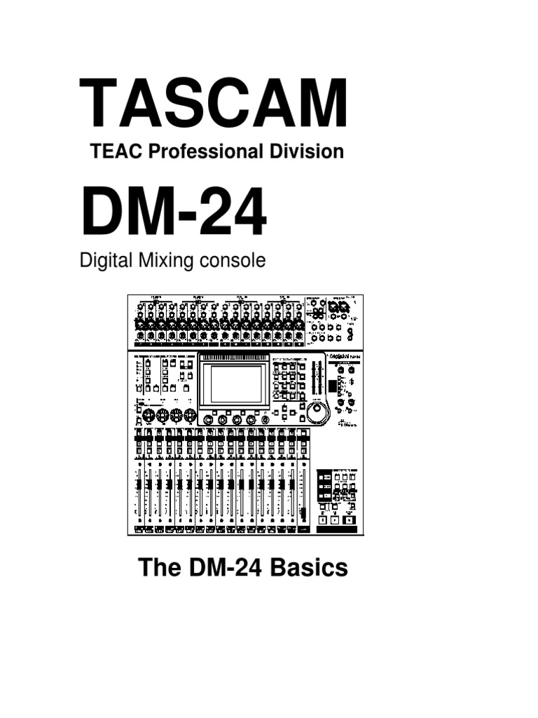 Tascam DM 24 Manual de Usuario | PDF | Input/Output | Signal Processing