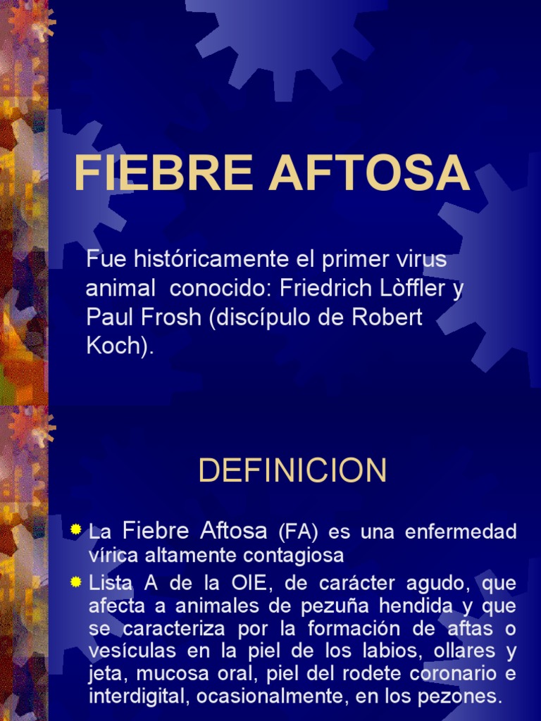 Fiebre Aftosa-1 | PDF | Biología | Ciencias de la Salud