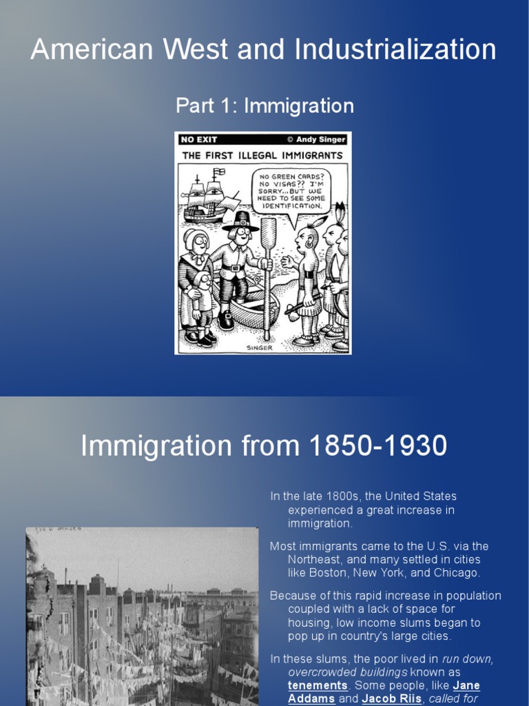 American West and Industrialization Part 1 | PDF | Nativism (Politics ...