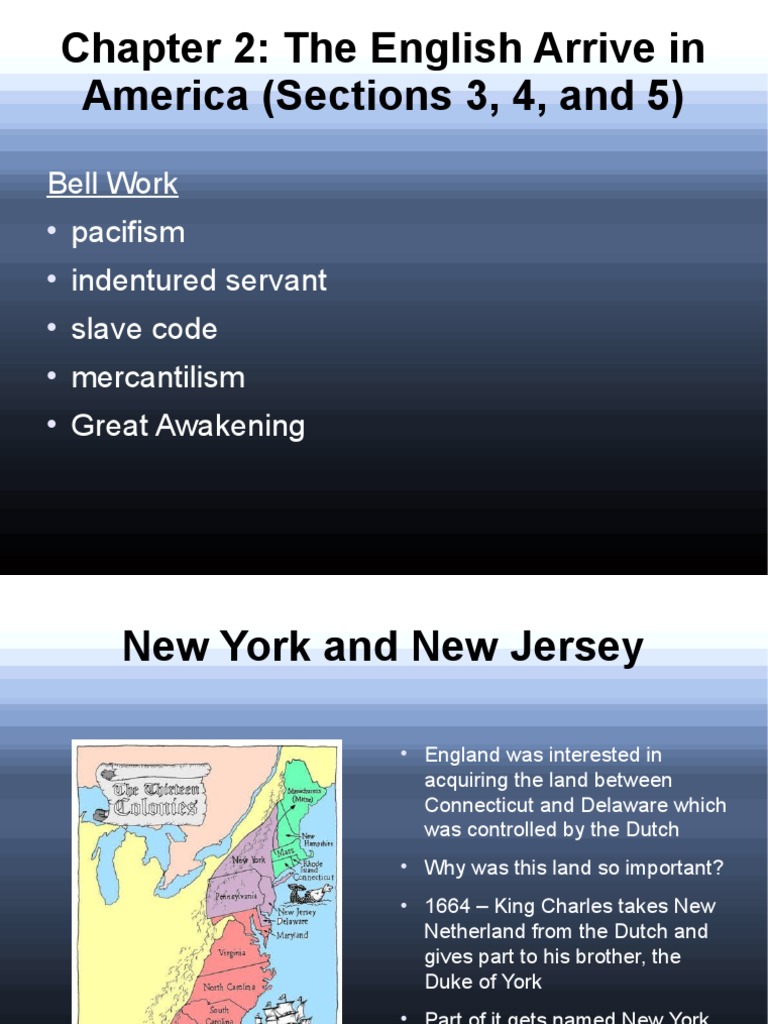 Chapter 2 Sections 3 4 and 5 | PDF | Slavery | Thirteen Colonies