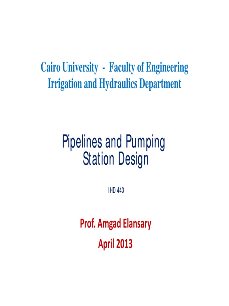 Pipelines and Pumping Pipelines and Pumping Station Design Station ...