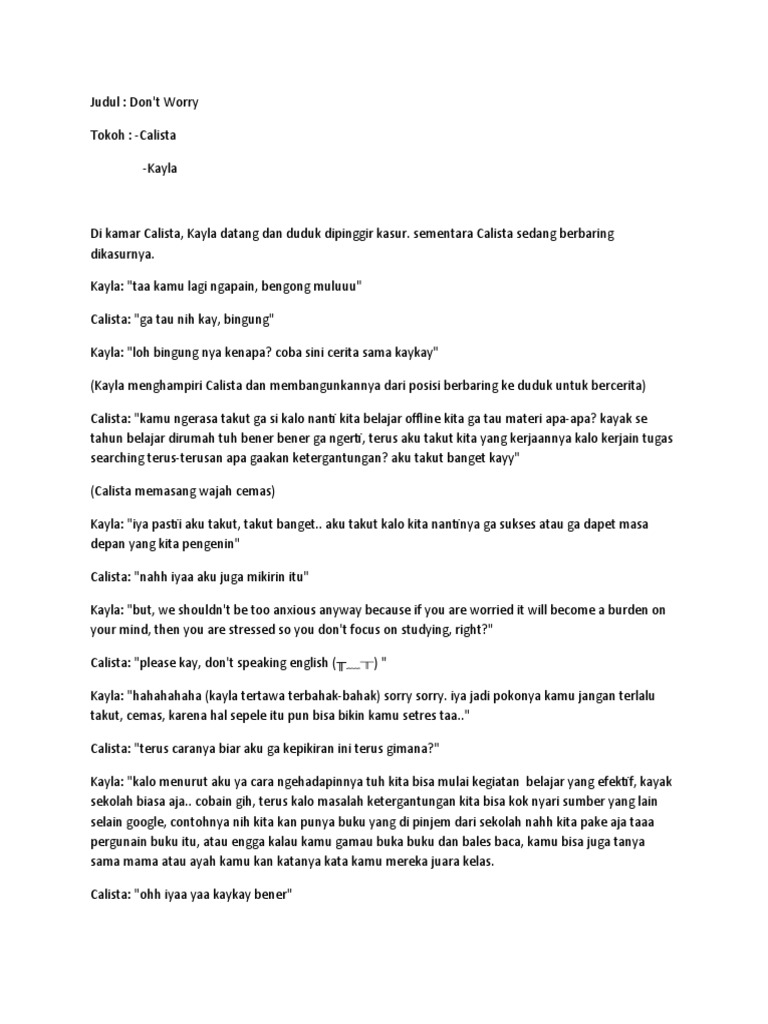 Naskah Drama Singkat | PDF