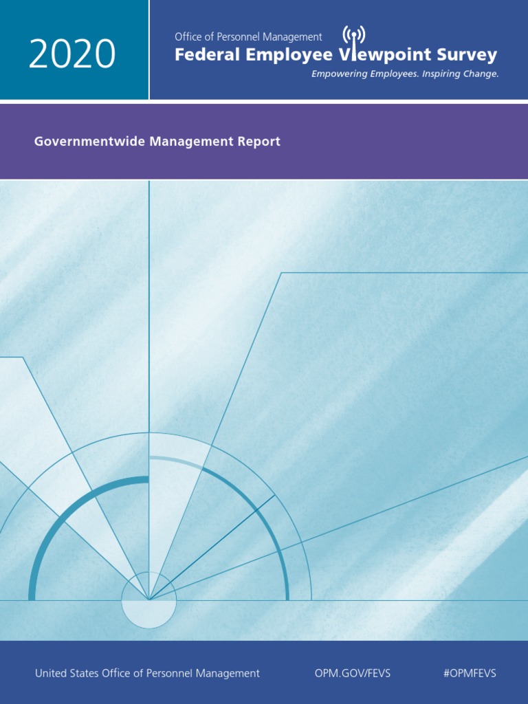 2020 FEVS Government-Wide Report | PDF | Employment | Leadership