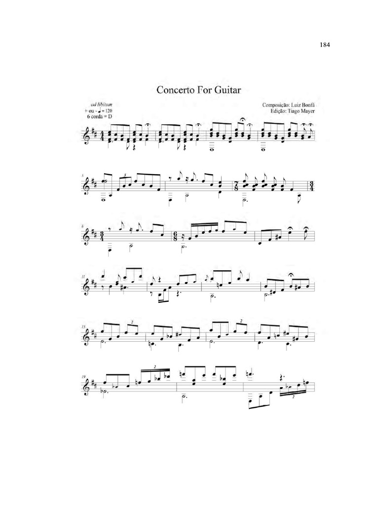 Luiz Bonfá-Concert For Guitar | PDF