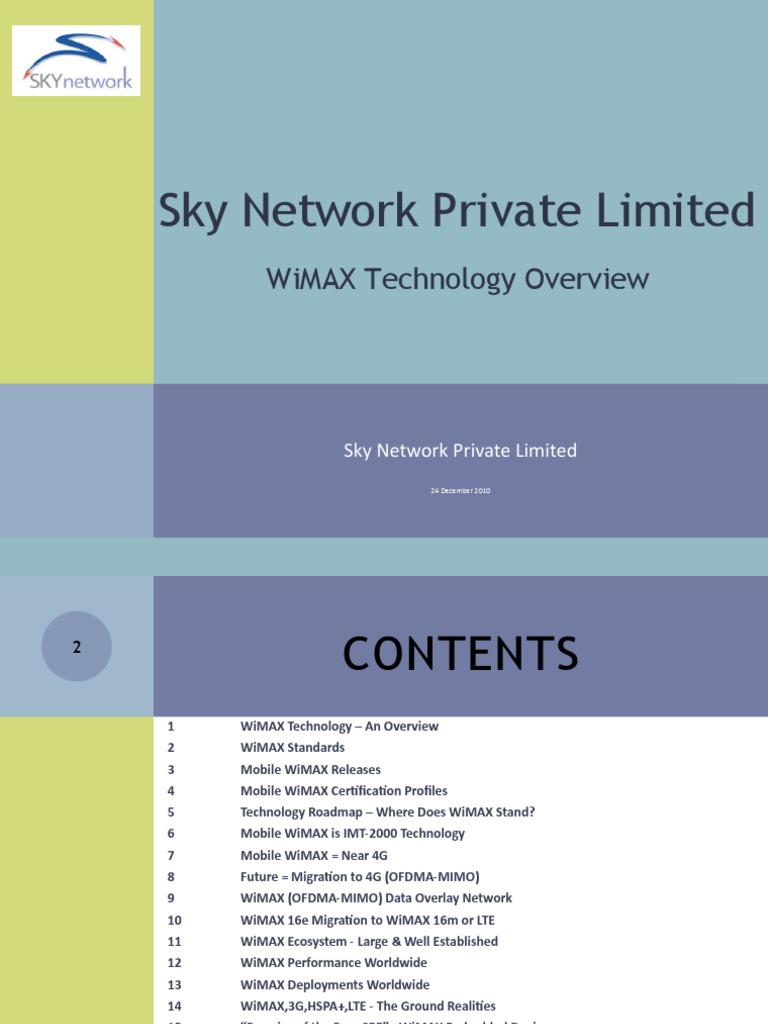 WiMAX Technology Overview and Insights | PDF | Wi Max | 4 G