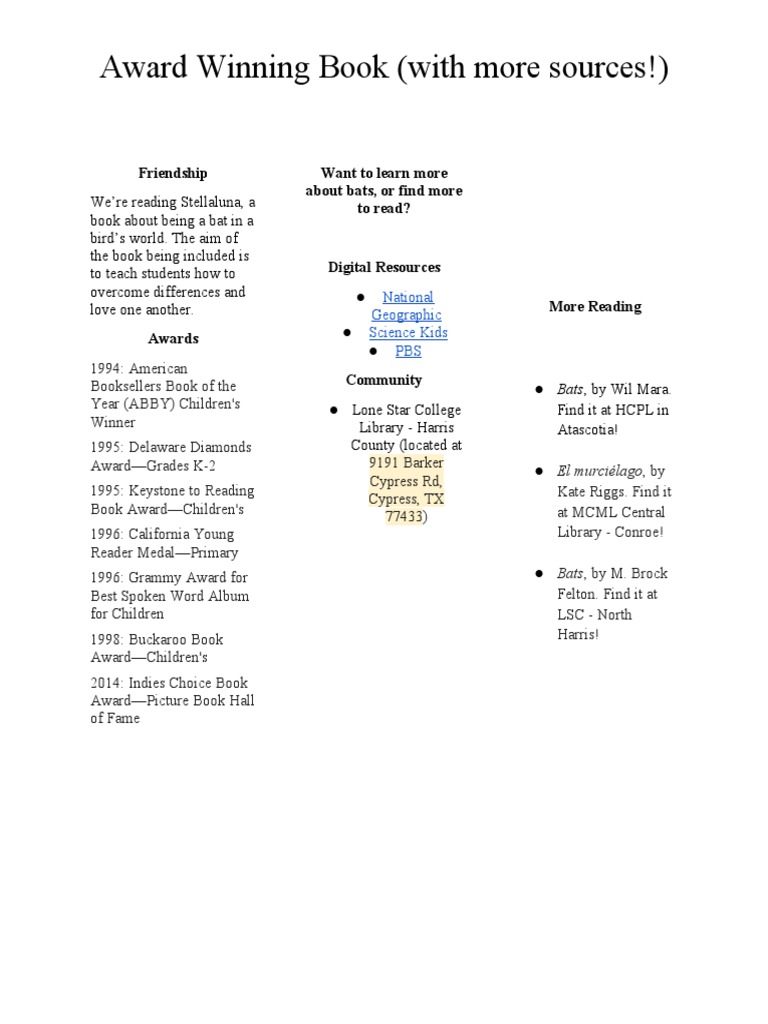 Award Winning Book Newsletter | PDF | General Fiction