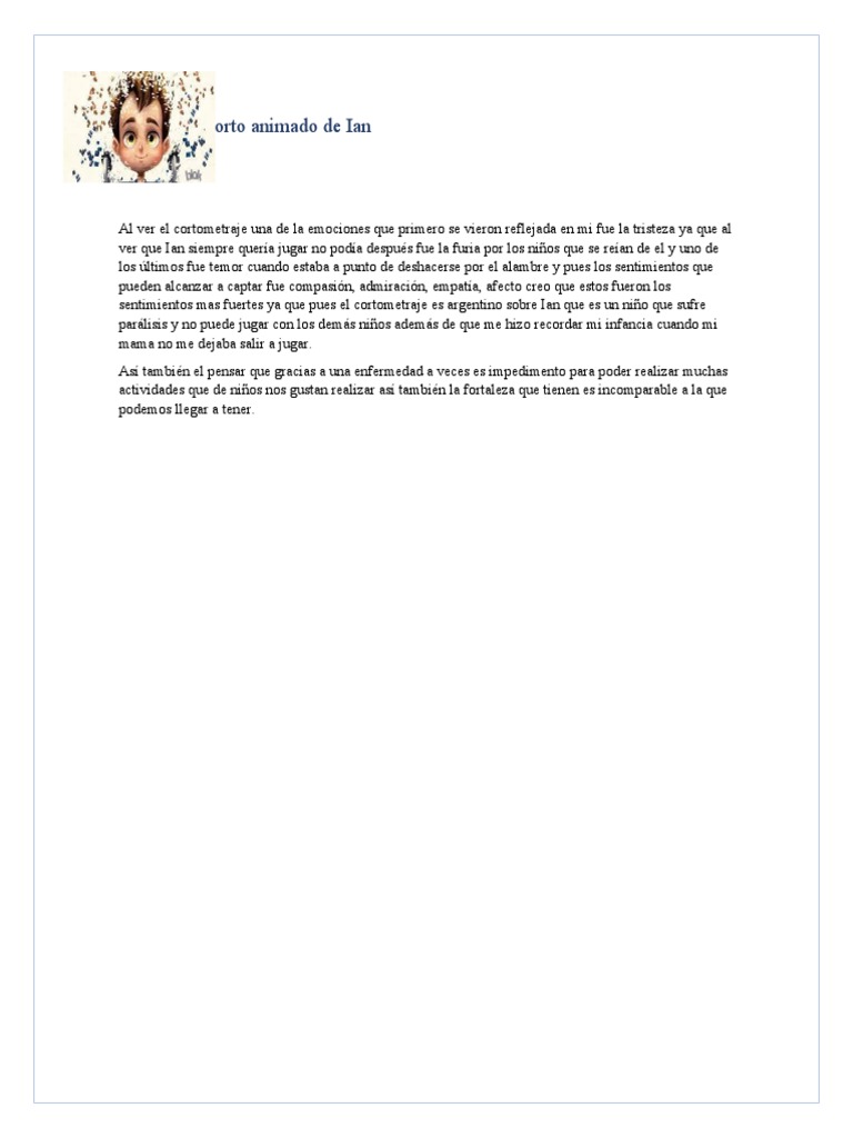 Corto Animado de Ian | PDF