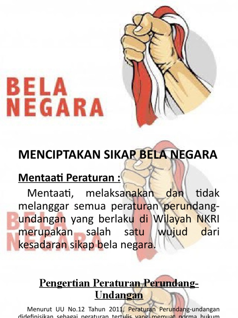 Poin 4 Menciptakan Sikap Bela Negara | PDF | Hukum