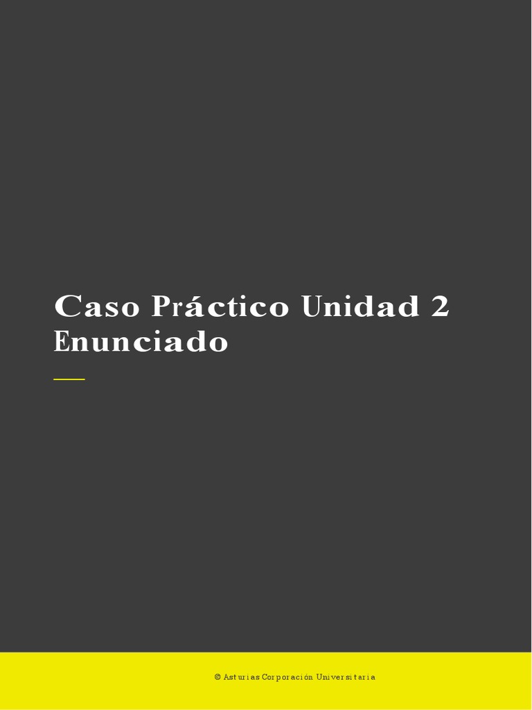 Caso Practico U2 AF | PDF | Servicios financieros | Inversiones