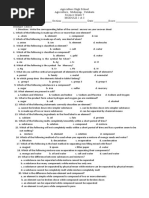 Year 8 Chemistry Test Questions | PDF | Solution | Solubility