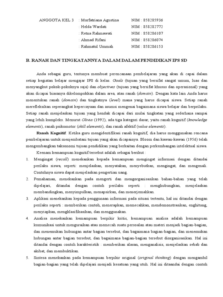 Kelompok 3 Pendidikan IPS SD | PDF