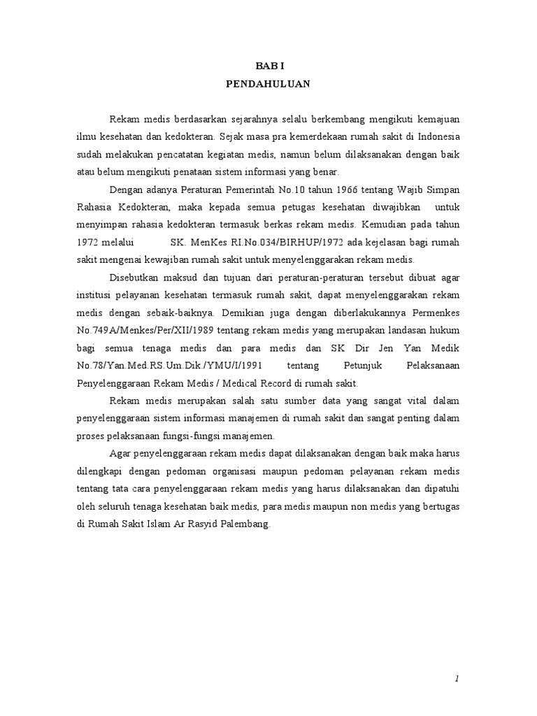 Pedoman Pengorganisasian RM | PDF