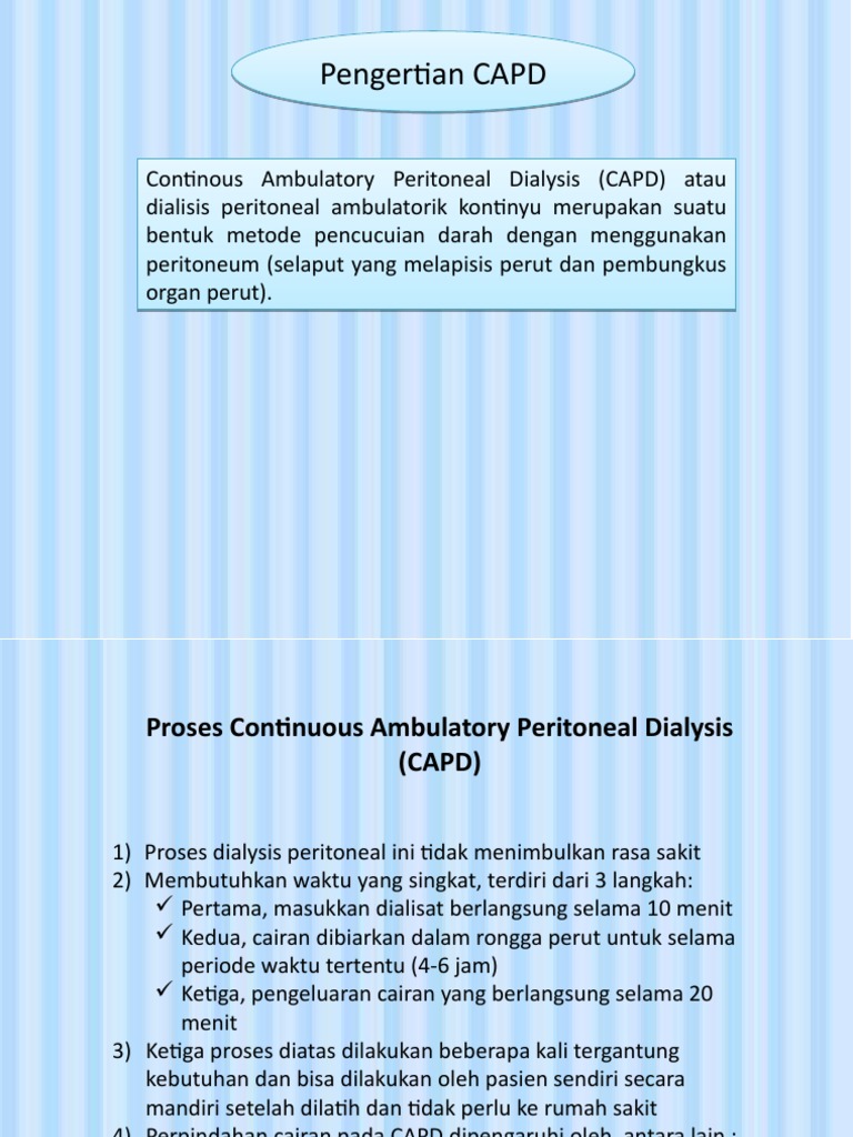 Continous Ambulatory Peritoneal Dialysis | PDF