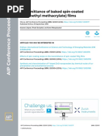 PMMA Data Sheet | PDF | Poly(Methyl Methacrylate) | Polymers