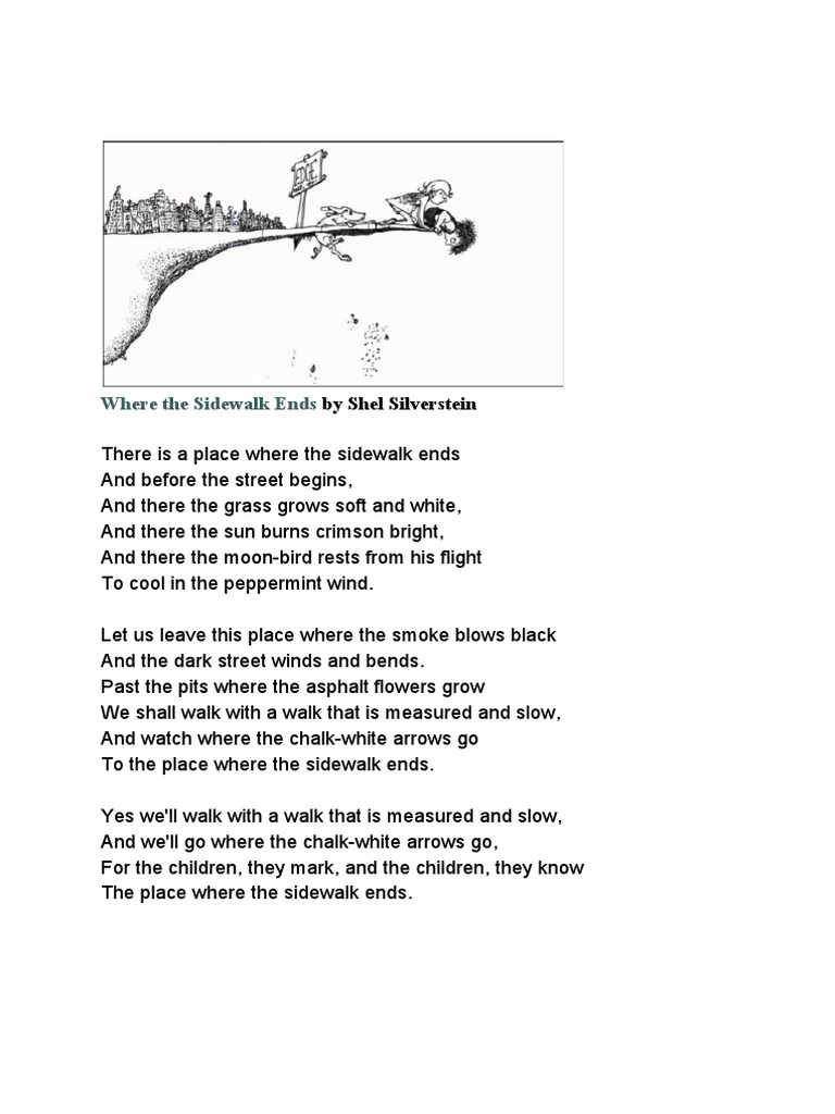 Where The Sidewalk Ends | PDF | Poetry