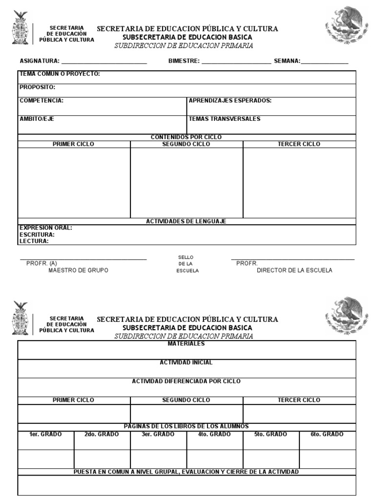 Planeación Multigrado