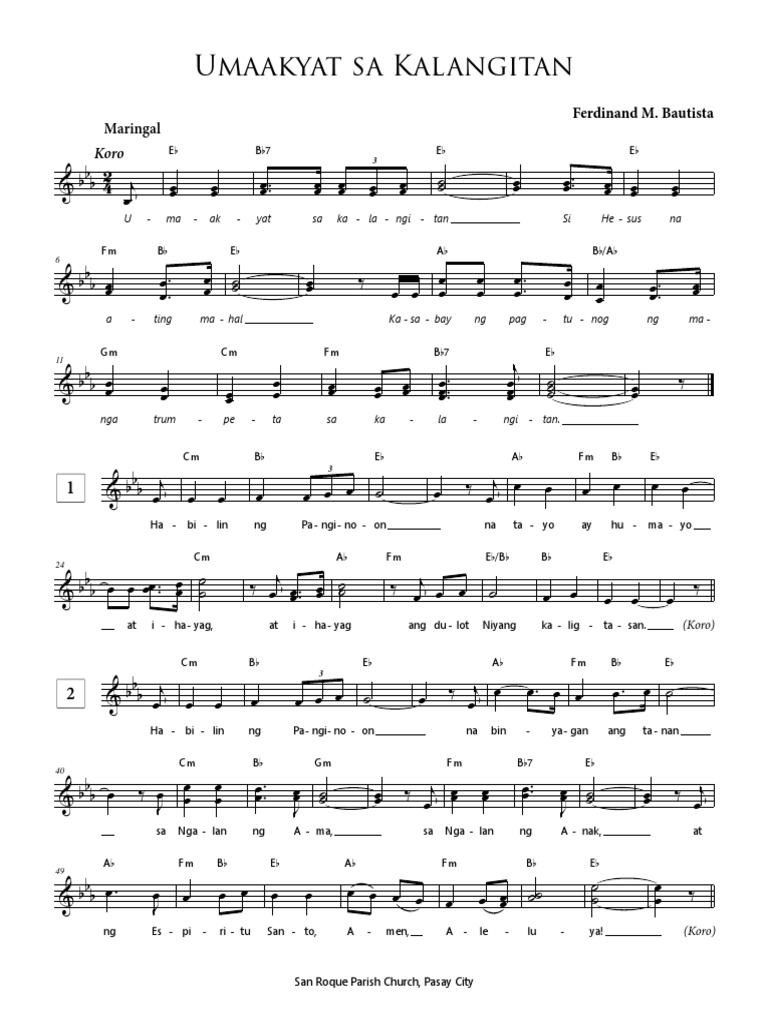 Umaakyat Sa Kalangitan | PDF