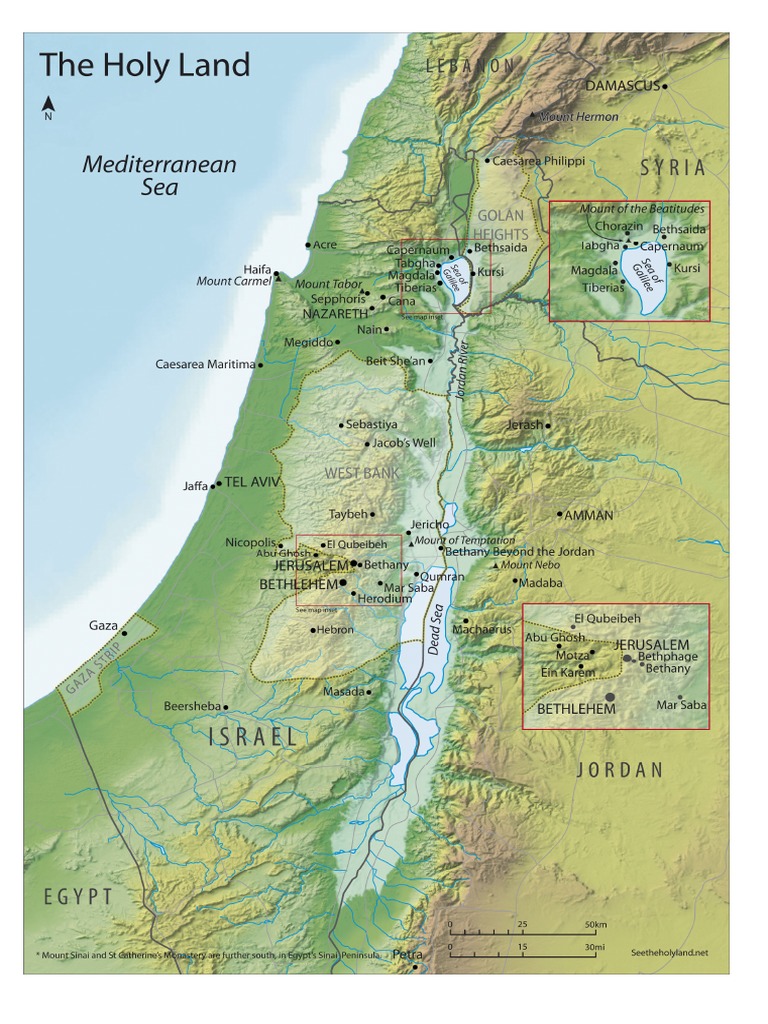 Holy Land Map | PDF