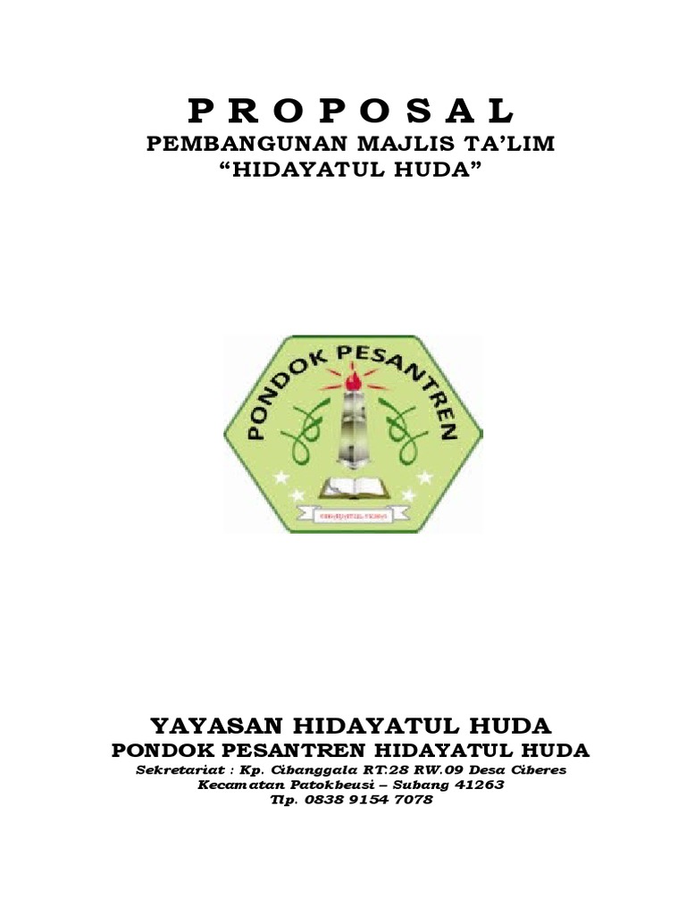 Proposal Majlis Ta'lim | PDF