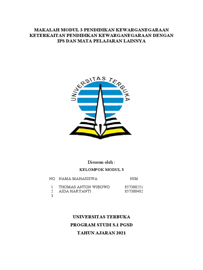 Modul 3 PKN | PDF | Ilmu Sosial | Sains & Matematika