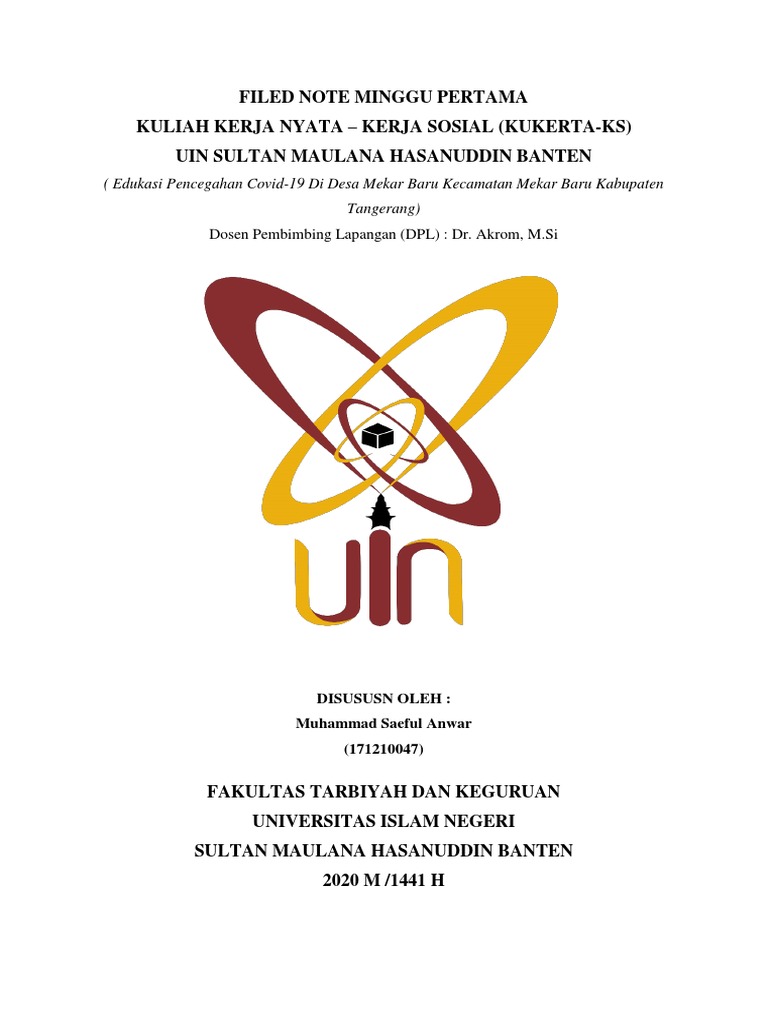 Field Note KKN M. Saeful Anawar | PDF