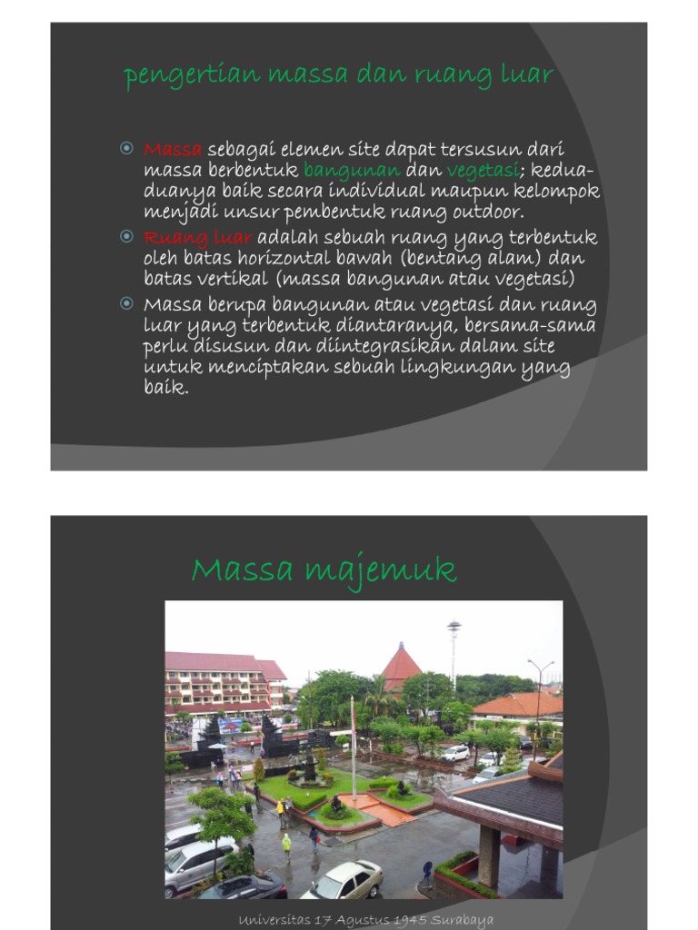 Konsep Massa dan Ruang Luar | PDF
