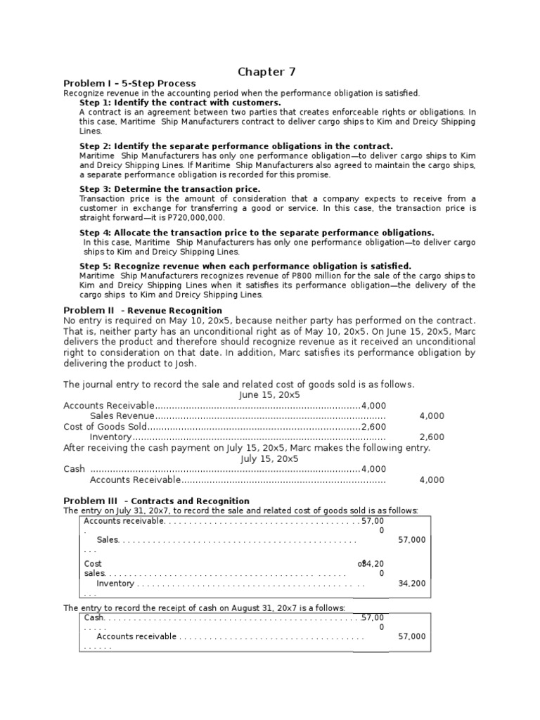 5 Step Process Rev Rec Chapter Dayag Solman | PDF | Discounting | Prices