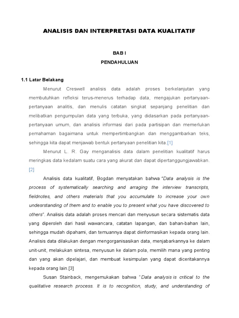 Analisis Dan Interpretasi Data | PDF