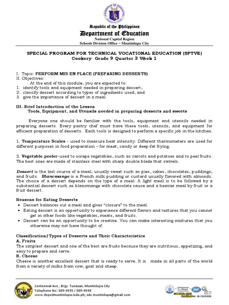 Department of Education: Special Program For Technical Vocational ...