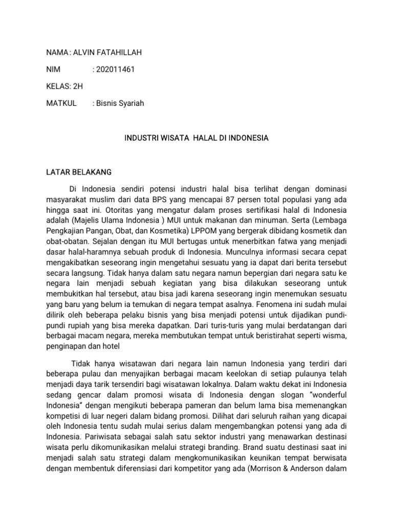 Makalah Industri Halal | PDF | Kajian Bahasa Asing