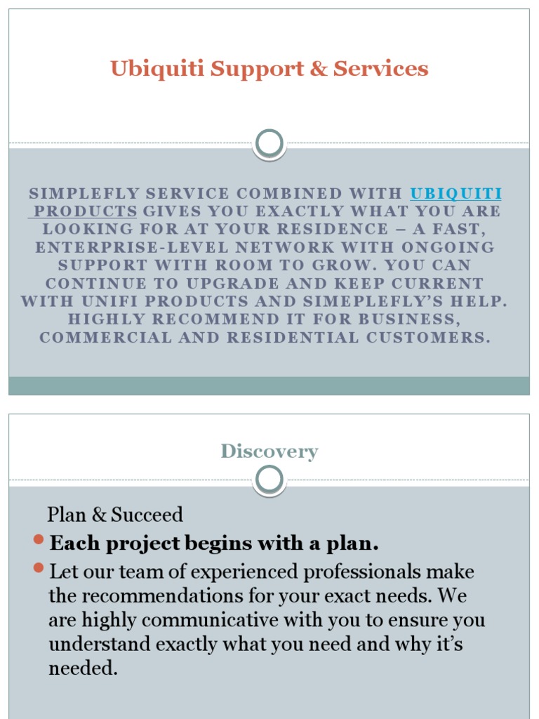 Ubiquiti Support & Services | PDF