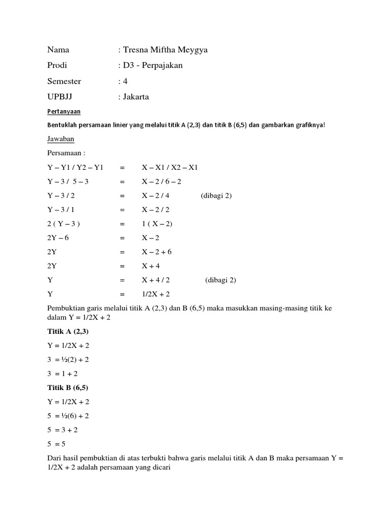 Tresna Miftha Meygya - Diskusi 3 - Matematika Bisnis | PDF | Metode ...