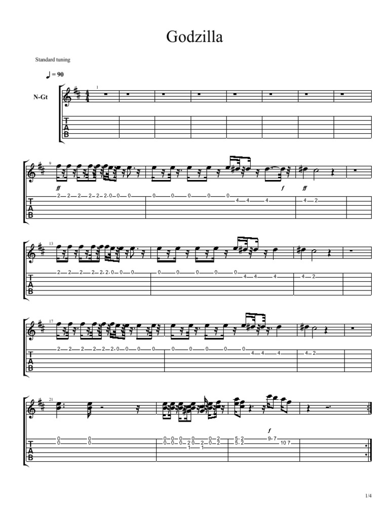 Godzilla Guitarra | PDF