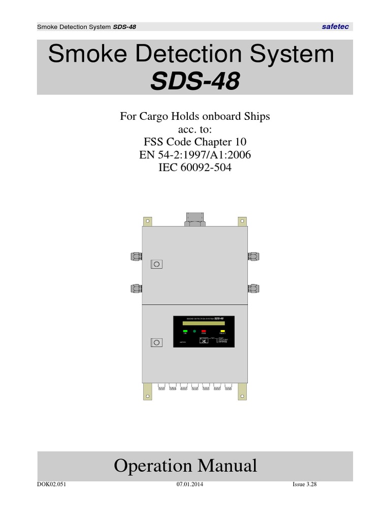 SDS-48 Smoke Detection System Manual | PDF | Relay | Pipe (Fluid ...